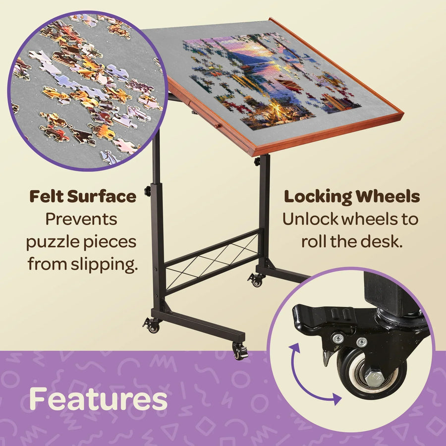 Puzzle Station with Storage & Cover | JoyBerri