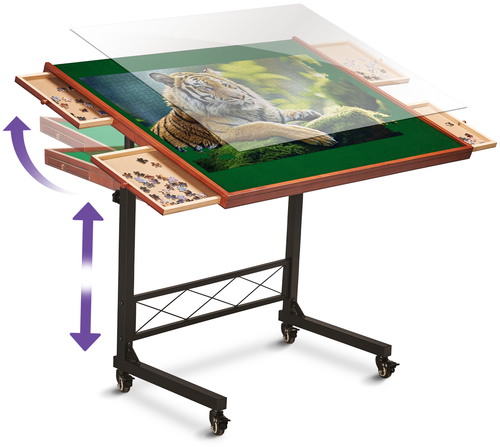 Joyberri Adjustable Puzzle Desk – Bonus Puzzle Included